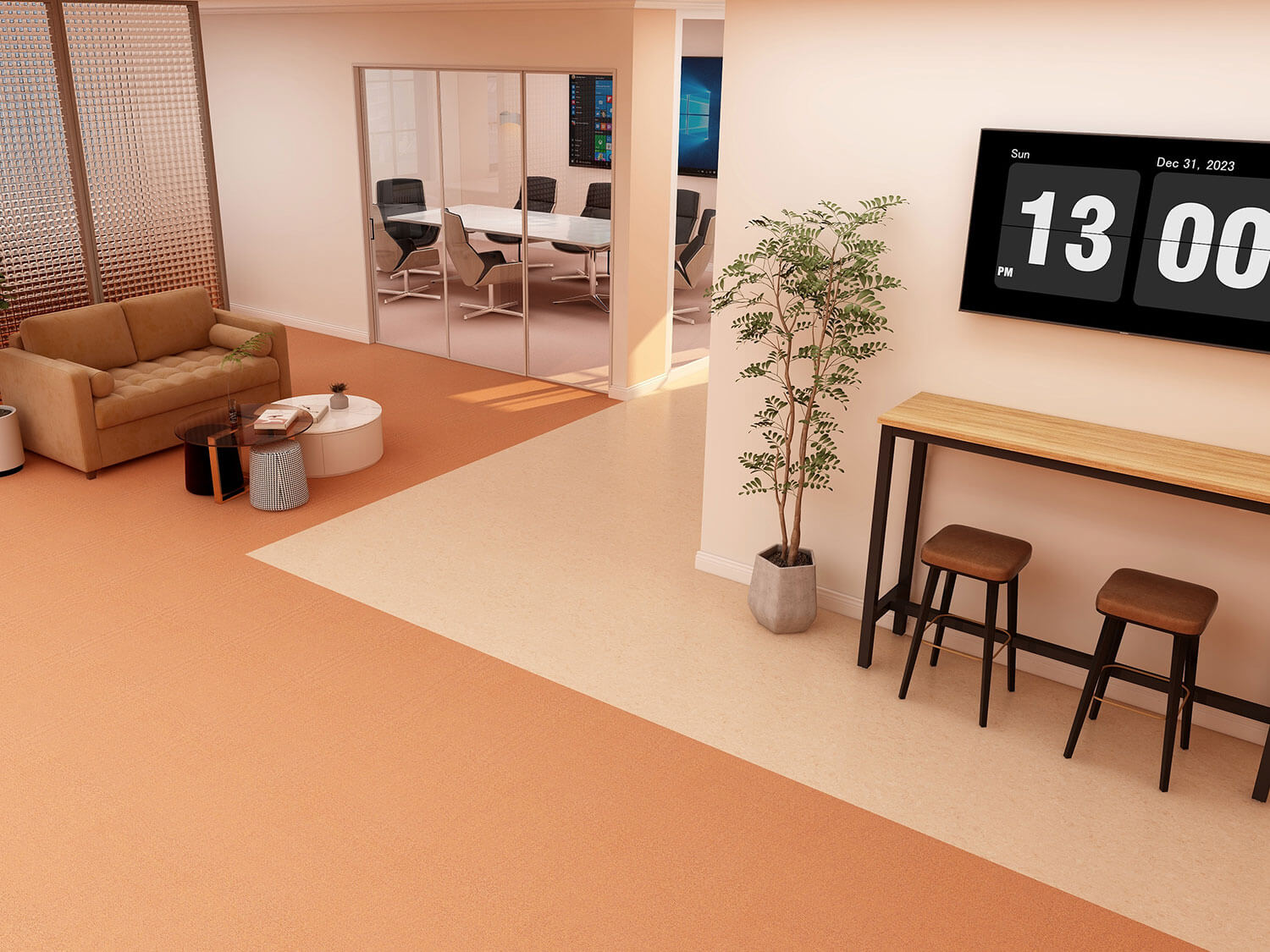 Peach Fuzz Flooring Design | DCTUK